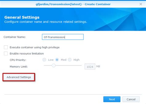 Creating A Container Docker Synology Knowledge Center