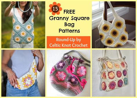 15 Free Granny Square Bag Patterns Celtic Knot Crochet