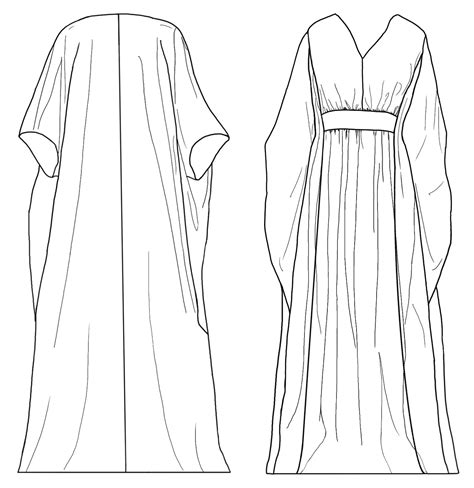 Folkwear 280 Resort Kaftan Kaftan Pattern Kaftan Designs Sewing