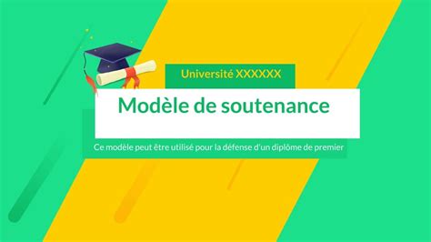 Meilleurs Modèles Powerpoint De Soutenance Du Premier Cycle Gratuits