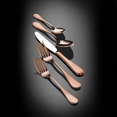 Stainless Steel Brass Flatware Set 5 At Best Price In Moradabad Id 27440862688