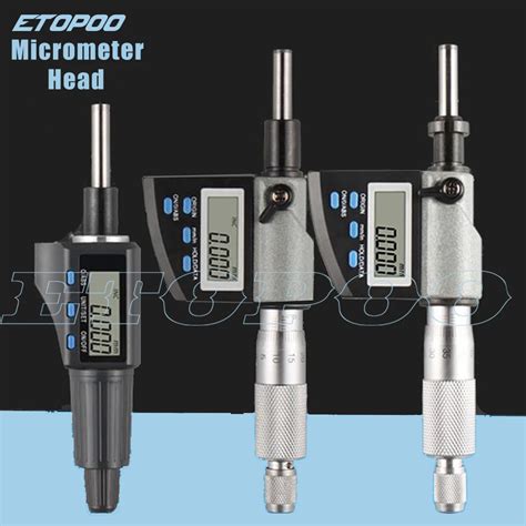 Digital Micrometer Head Electric Meter Head Micron Meter 0 25mm