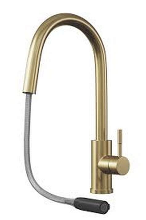 Brushed Brass Kitchen Pull Out Tap At Victor Lopez Blog