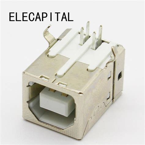 Electrical Center B2c 10pcs Lot Usb B Type Female Socket Connector G45 For Printer Data