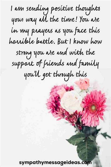 Encouraging Sympathy Messages For A Cancer Diagnosis Sympathy Message
