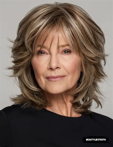 25 Perfect Medium Shaggy Hairstyles For Women Over 60