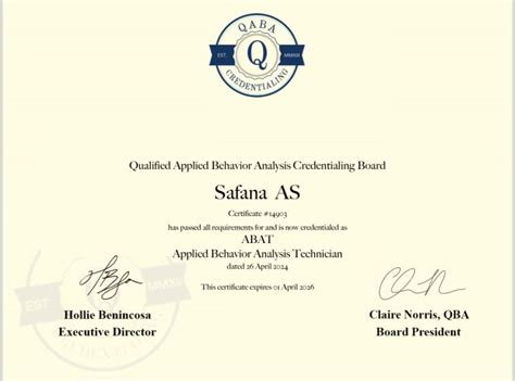 Abat Certification Safana As