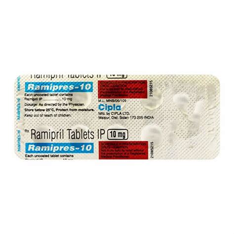 Ramipril Tablets 10 Mg At Rs 750box Ram Nagar Extention Jaipur Id 2853704337030