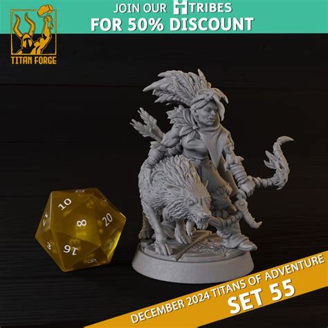 3d Printable Rpg Dnd Hero Characters Titans Of Adventure Set 55 By