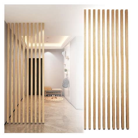 10pcs Wall Partition Room Divider Floor To Ceiling Wooden