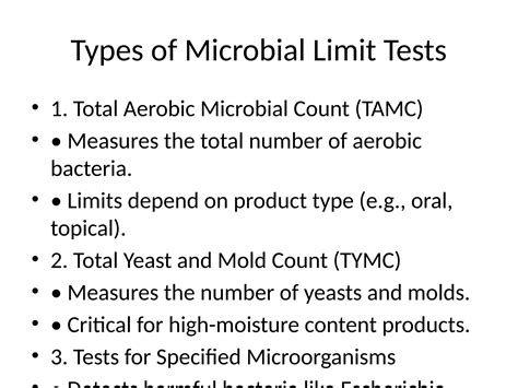 Microbial Limit Tests Predsentation Pptx
