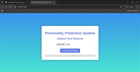 Personality Prediction System Via Cv Analysis Professional Ai Recruitment Tool