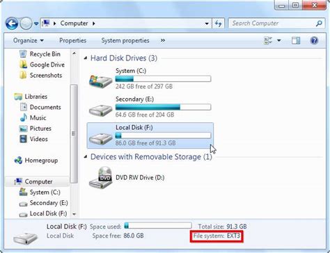 Windowsからlinuxパーティションにアクセスする3つの方法 Thefastcode