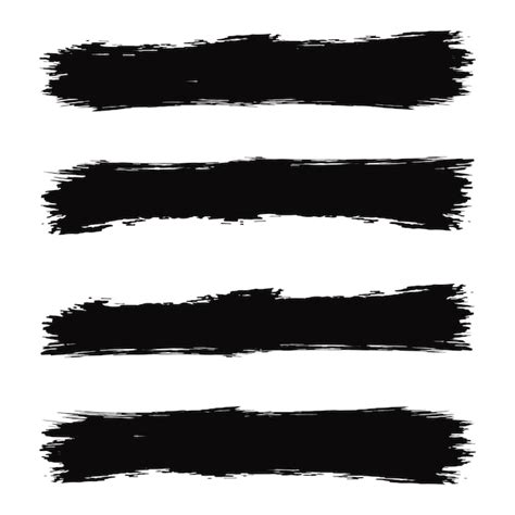 Premium Vector Hand Painted Grunge Texture Brush