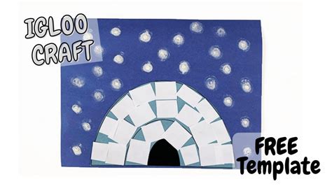 Igloo Craft For Kindergarten Printable Pdf Template