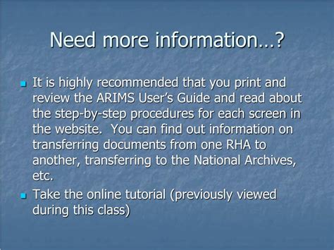 Ppt Army Records Information Management System Arims Powerpoint