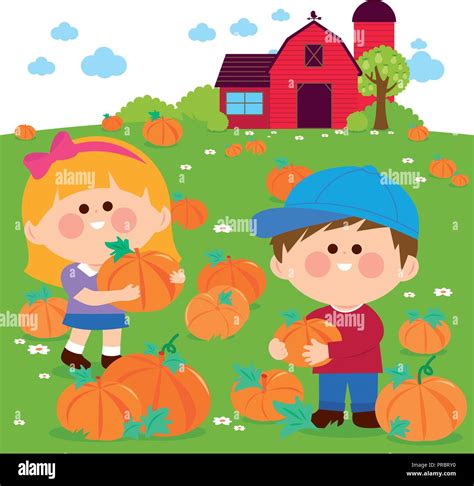 Cartoon Pumpkin Patch