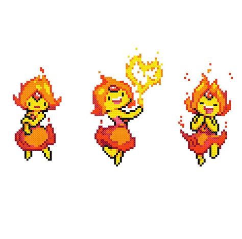 Adventure Time Cross Stitch Pattern Flame Princess Cross Stitch