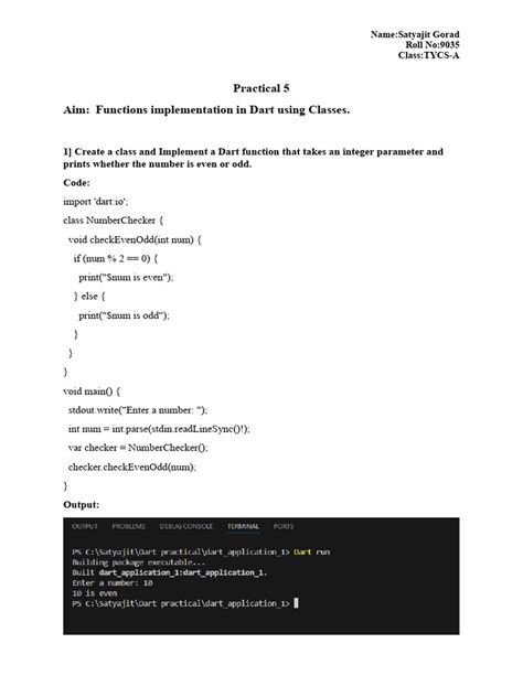 Dart Functions Implementation Guide Pdf Parameter Computer
