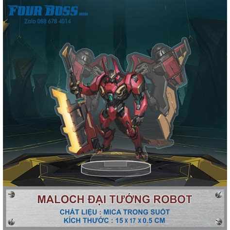 Mô Hình Tướng Maloch Đại Tướng Robot Trong Game Liên Quân Mobile