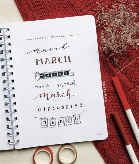 Aesthetic Heading Ideas For Your Bullet Journal