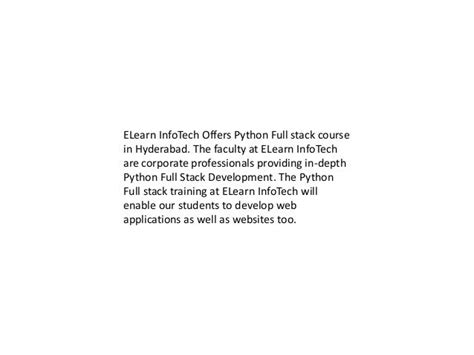 python full stack course in hyderabad pptx web development internet