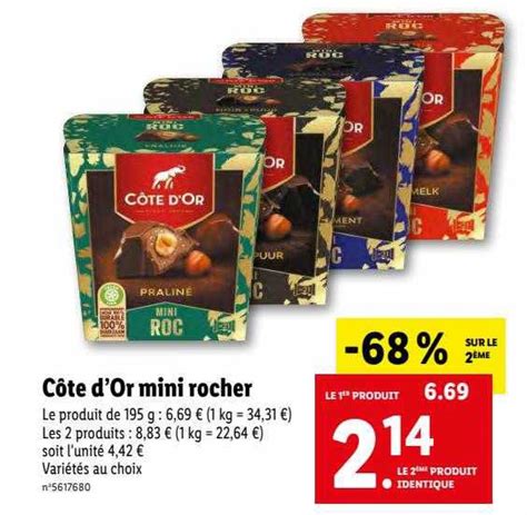 Promo Côte Dor Mini Rocher Chez Lidl Icatalogue Fr