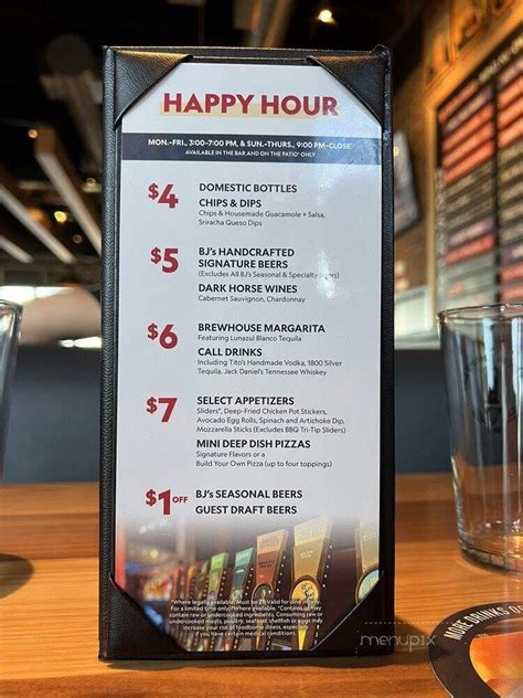Menu Of Bjs Restaurant And Brewhouse In Las Vegas Nv 89118
