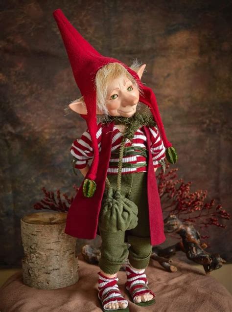 Porcelain Elf Dolls Elf Doll Christmas Elf Doll Diy Christmas Elf Doll