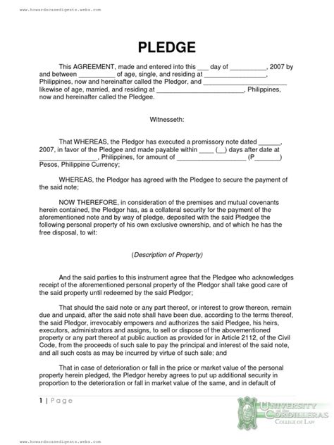 Pledge Pdf