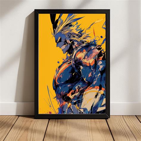 All Might My Hero Academia Digital Png Wall Art All Might Poster My