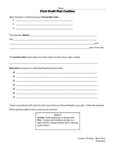 46 Best Story Outline Templates Novel Book And Plot ᐅ Templatelab 129 Story Outline Template