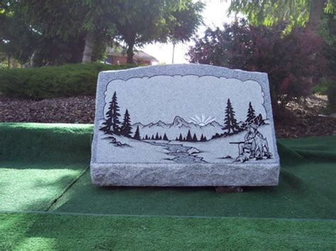 Memorial Monuments Slant Individual Monuments