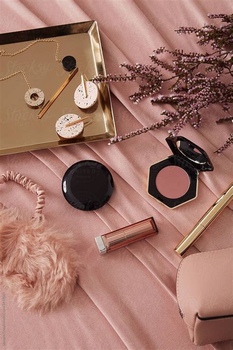 Vertical Make Up Flat Lay By Stocksy Contributor Ohlamour Studio