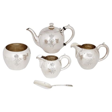Antique Russian Silver 5 Pieces Coffee And Tea Set For Sale At 1stdibs
