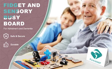 Fewener Fidget Busy Board For Adults Dementia Sensory Busy
