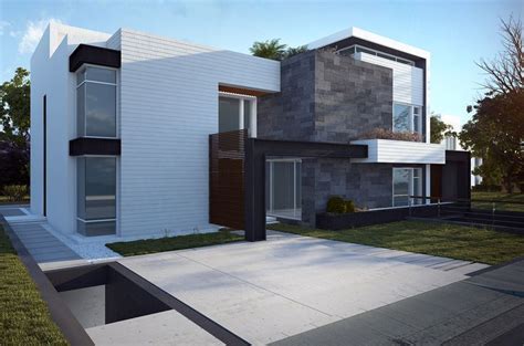 Modern Villa Design With Classical Colors