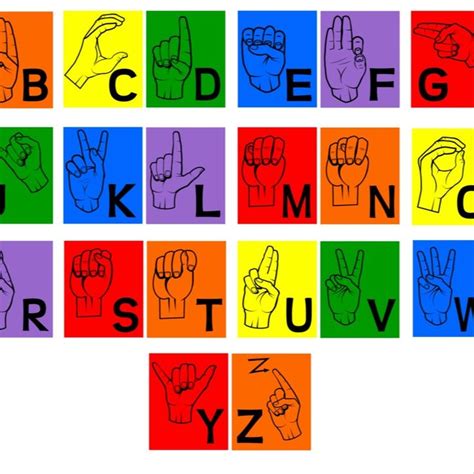 Asl Magnet Set Sign Language