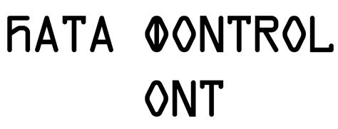 Data Control Font Dafont Style