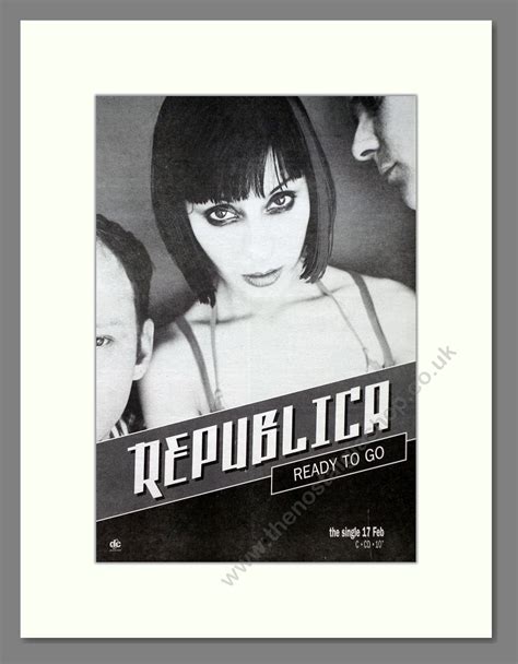Republica Ready To Go Vintage Advert 1997 Ref Ad66345 The