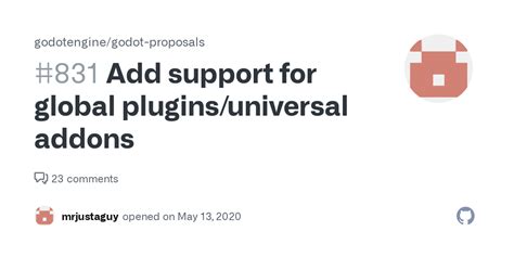 Add Support For Global Pluginsuniversal Addons · Issue 831