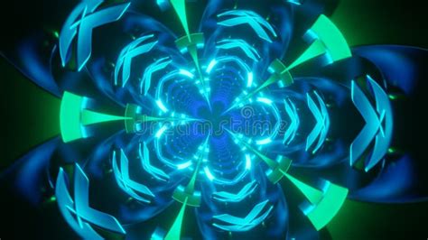 Hypnotic Vj Loop With Colorful And Vibrant Kaleidoscopic Patterns