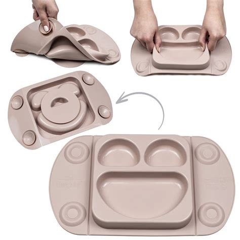 Easytots Mini Easymat Cappuccino Suction Weaning Plate Thats Cute