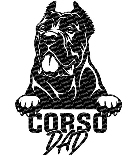 Cane Corso Dad Car Decal Etsy