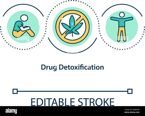 Drug Detoxification Concept Icon Stock Vector Image And Art Alamy