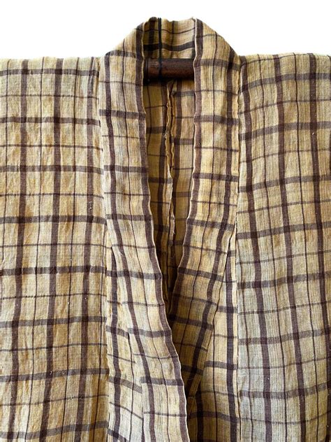 Japanese Antique Bashōfu Banana Fiber Kimono Zentner Collection