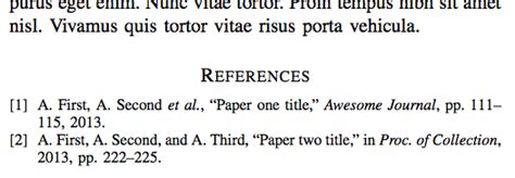Bibliographies Limiting The Number Of Authors In The References With Ieeetran Tex Latex