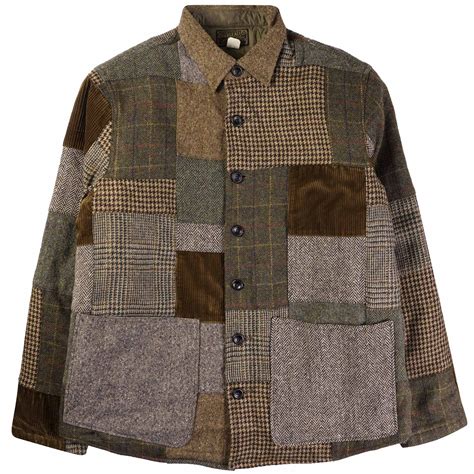 Rrl By Ralph Lauren Patchwork Buttoned Jacket782871205001