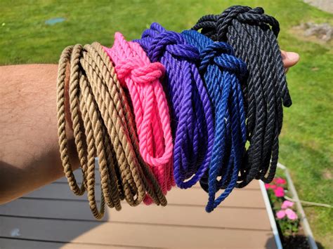 Posh Bondage Rope Multi Color Shibari 6mm Mature
