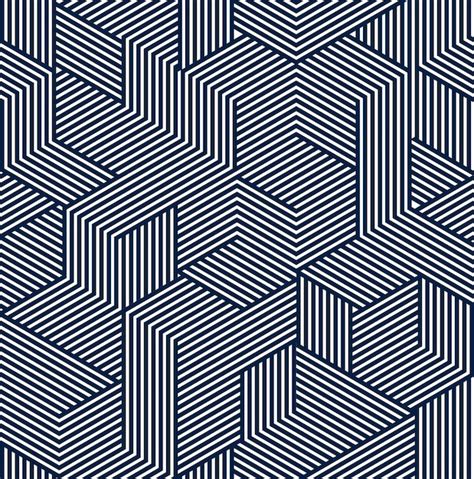 Premium Vector Seamless Isometric Lines Geometric Pattern D Cubes Vector Tiling Background